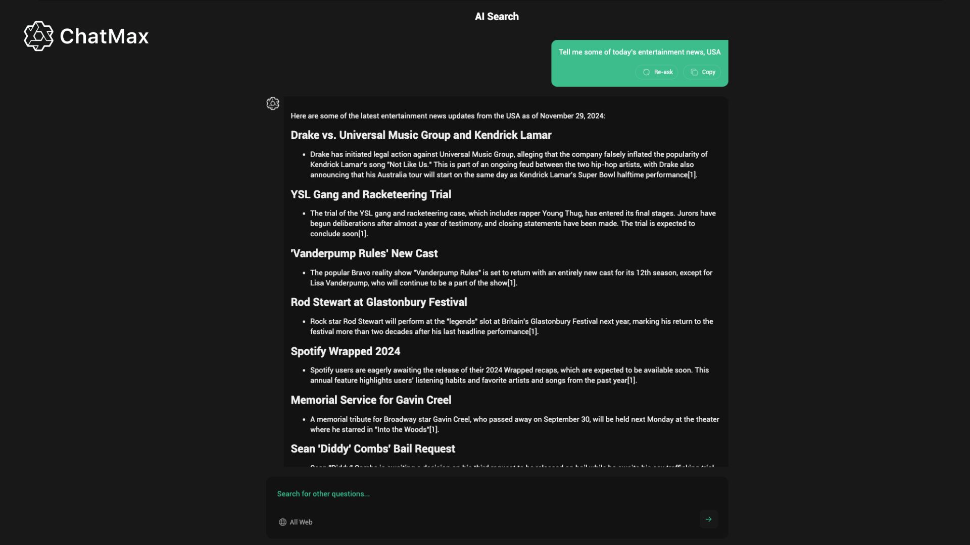 5 Melhores Motores de Busca de IA que Vale a Pena Experimentar em 2025 - VideoMax Blog