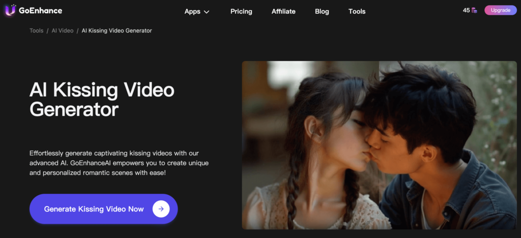 10 AI Tools for Couple Kissing - VideoMax Blog